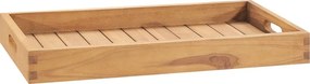 vidaXL Servírovací podnos 60 x 35 cm masivní teakové dřevo [315456]