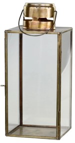 Chic Antique Lucerna Brass 34 cm, měděná barva, sklo, kov