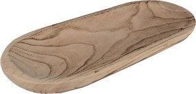 Přírodní dekorativní dřevěná servírovací mísa/talíř - 40*18*4 cm