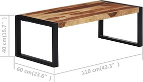 Konferenční stolek 110 x 60 x 40 cm masivní akáciové dřevo 247452