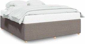 Rám postele bez matrace taupe 180 x 200 cm textil 3284960