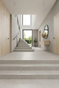 Beaulieu International Group, PVC podlaha - lino Master X Premium 3821, na míru, šíře 2m,4m, šedá, bez podkladu, chodba / předsíň
