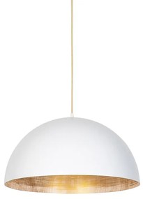 Industriální závěsná lampa bílá se zlatem 50 cm - Magna Eco
