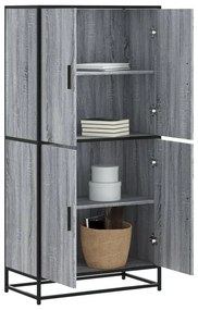 Skříň highboard šedá sonoma 68 x 35 x 139 cm kompozitní dřevo 3300833