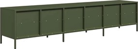 TV skříňka olivová 202 x 39 x 43,5 cm ocel válcovaná za studena 3307153