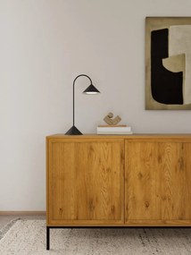 Komoda Palmdale 158 cm dub divoký/černý