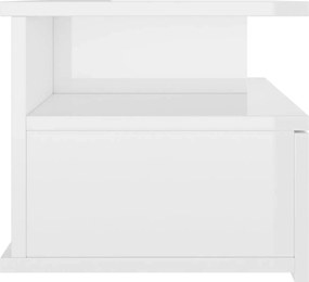 vidaXL Plovoucí noční stolky 2 ks 40 x 31 x 27 cm kompozit [800414] Barva: Bílá