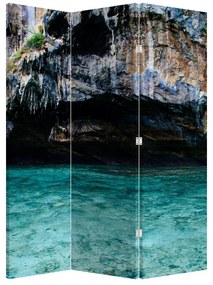 Paraván - Voda a skály (126x170 cm)
