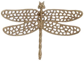 Kovová nástěnná dekorace 24x17,5 cm Dragonfly – Light &amp; Living