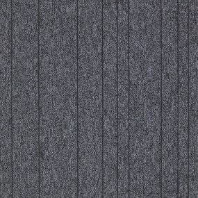 Kobercové čtverce Modulyss First Straightline 961 - šedá/černá - 50x50 cm