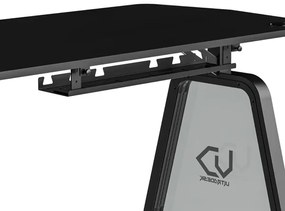 Herní stůl UTRADESK BOOSTER - 136 cm, podsvícený, černý