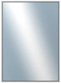 DANTIK - Zarámované zrcadlo - rozměr s rámem cca 50x70 cm z lišty Hliník šedá | P02-006 (7002006)