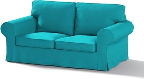 Potah na pohovku IKEA Ektorp 2-místná rozkládací NOVÝ MODEL 2012 barva modrá látka pletený vzor