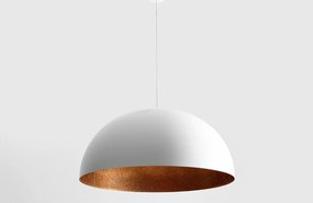 OnaDnes -20% Nordic Design Bílo měděné závěsné světlo Darly 70 cm