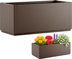 Květináč Ethica hnědý plast 80x36x36cm