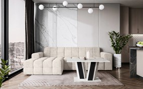Prospero Konferenční stolek MUSS Kombinace barev: MUSS coffee table bianco marble black