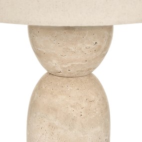 Stolní lampa s travertinovým podstavcem ERIN, Ø 28 x 47,5 cm
