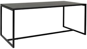 OnaDnes -20% Matně černý dřevěný jídelní stůl Tenzo Lipp 180 x 90 cm