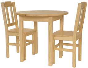 Via-nábytek Jídelní stůl se židlemi Komplet III Povrchová úprava: Borovice (lakovaná)