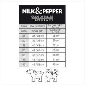 MILK&PEPPER Šedé tričko pro psy Ulrik Morse Velikost: 29