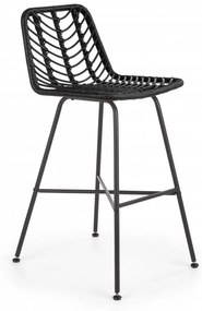 Zahradní barová židle H-97 Halmar Černá