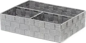 Compactor TEX - 3 dílný šedý / Organizér na prádlo a doplňky / 32 x 25