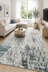 Koberec HOME NP135A GREY / BLUE HERMES