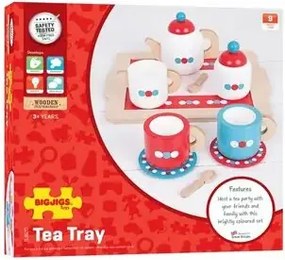 Bigjigs Toys Čajový servis s puntíky / od 3 let