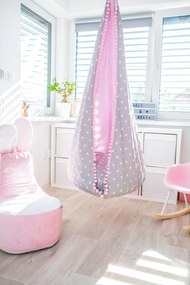 Závěsná houpačka do pokoje pro princezny