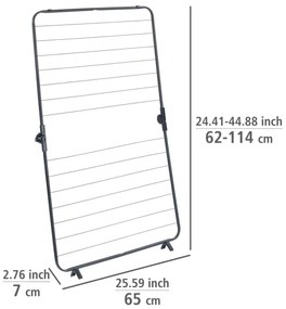 WENKO 63003100 - Sušák na prádlo CHAMPION 65x114 cm černá
