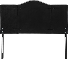 HOMCOM Čelo postele - Čalouněné čelo v šedé barvě z veluru, 185 x 8 x 134 cm