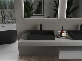 Mexen Ava umyvadlo na desku z konglomerátu 1/O 60 x 38 cm, černé - 23016071