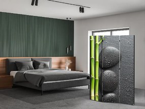 Paraván zen kameny a bambus Rozměr: 135 x 180 cm