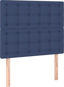 Box spring postel s matrací modrá 90x190 cm textil 3136883
