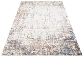 Kusový koberec MIA 5217A Abstraktní moderní krémový tmavě modrý Rozměr: 120x170 cm