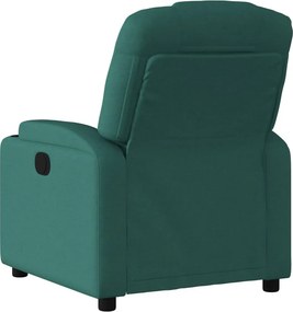 Elektrické polohovací křeslo tmavě zelené textil 3204350