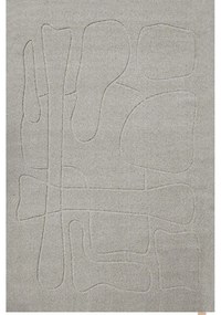 Šedý vlněný koberec 200x300 cm Morphic – Agnella