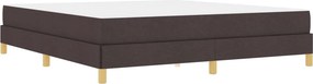 Postel s boxspringem s matrací Tmavě hnědá 180 x 200 cm textil 3398587