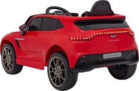 Ramiz Elektrické autíčko Aston Martin DBX pro děti červené + dálkové ovládání + EVA kola + pásy + plynulý start + audio LED