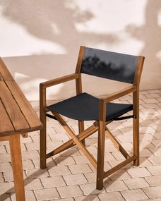 Zahradní židle ahnian černá MUZZA