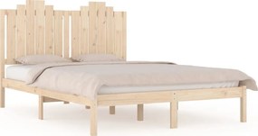 vidaXL Rám postele masivní borovice 135 x 190 cm Double [3103756] Barva: Přírodní