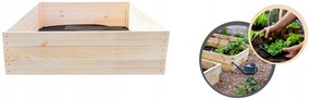 ČistéDřevo Dřevěný vyvýšený záhon 120 x 120 x 27 cm