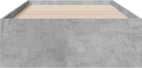 Rám postele se zásuvkami betonově šedý 100 x 200 cm kompozit 3280422