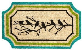 Home Elements Kokosová rohožka Ptáčci na větvi, 45 x 75 cm