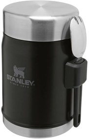 STANLEY termoska jídelní 400ml se lžící/vidličkou černá mat