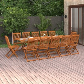 13dílný zahradní jídelní set 280x90x75cm masivní akáciové dřevo 3086993