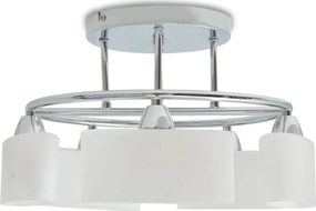 vidaXL Stropní svítidlo s eliptickými stínidly na 5 žárovek E14 200 W [50494]