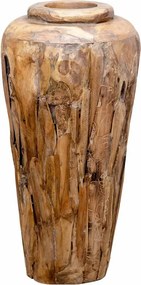 Dekorativní váza 40 x 80 cm masivní teakové dřevo 285210