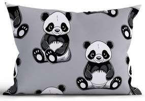 MK Lůžkoviny Bavlněný povlak na polštář Renforcé 50 x 70 cm - Panda