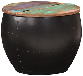 Konferenční stolek 53 x 43 cm masivní recyklované dřevo - Default Title